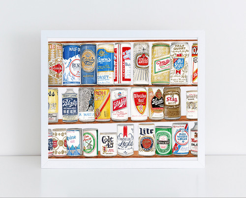 Vintage Beer Can Collection | emilymercedesart