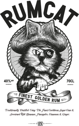 Rum Cat A3 Poster | Louth Distillery