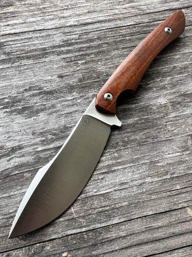 TC- Long Tail Skinner- Canvas Micarta | Tippy Customs