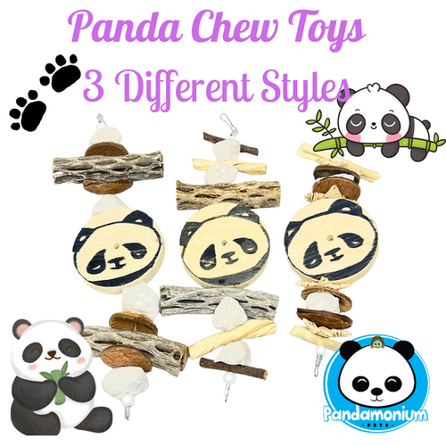 Panda Hanging Chew Toys-3 Different Styles to Choose From ...