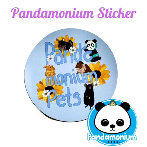 Pandamonium Sticker-Panda Sticker | Pandamonium Pets