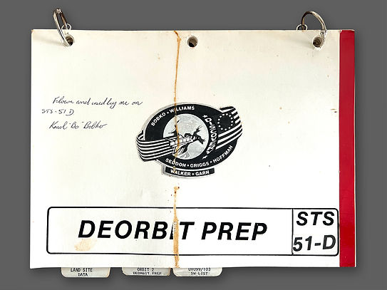 Flown and Mission-Used Shuttle Checklist Pages