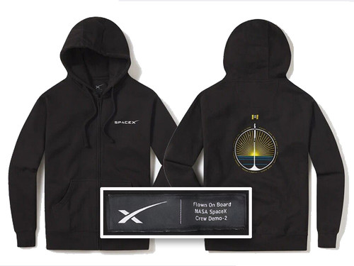 SpaceX DM-2 Hoodie (L) with Flown Label | Orbital Artifacts