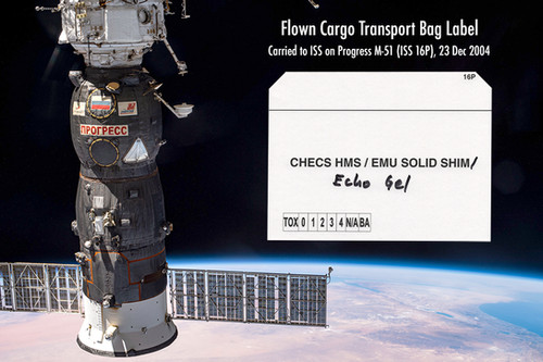 Flown ISS-16P Cargo Label (Progress M-51) | Orbital Artifacts