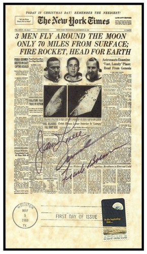 Apollo 8 Signed Parchment | Orbital Artifacts