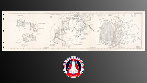 Aft Fuselage and Engine Bells Schematic (OV-101) | Orbital Artifacts