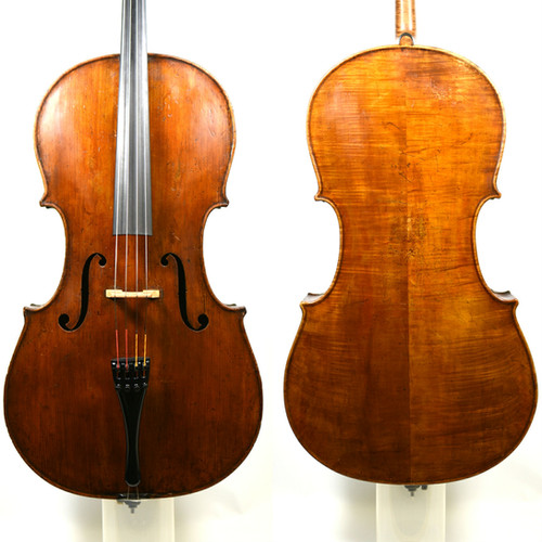 Early 20th Century German Cello labeled Postiglione | violinshop