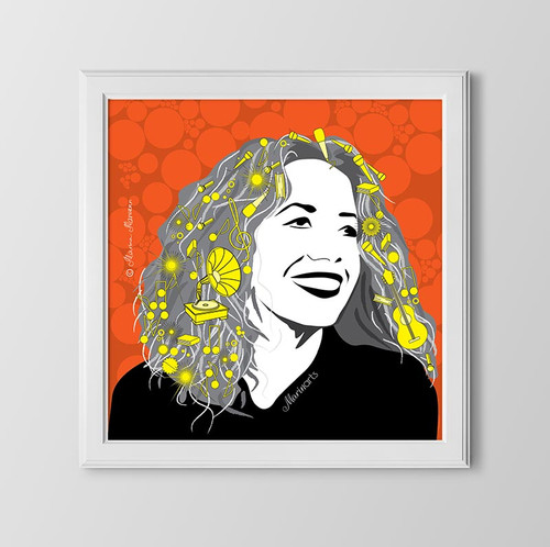 Chava Alberstein Portrait Painting | Marina Manukian Art