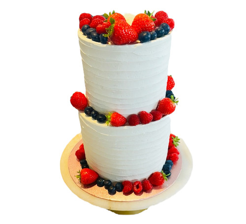Textured Berry Wedding Cake | CBL Main Site