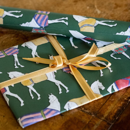 The Spotty Horse Wrapping Paper x 3 Sheets (Green) | The Spotty Horse 2