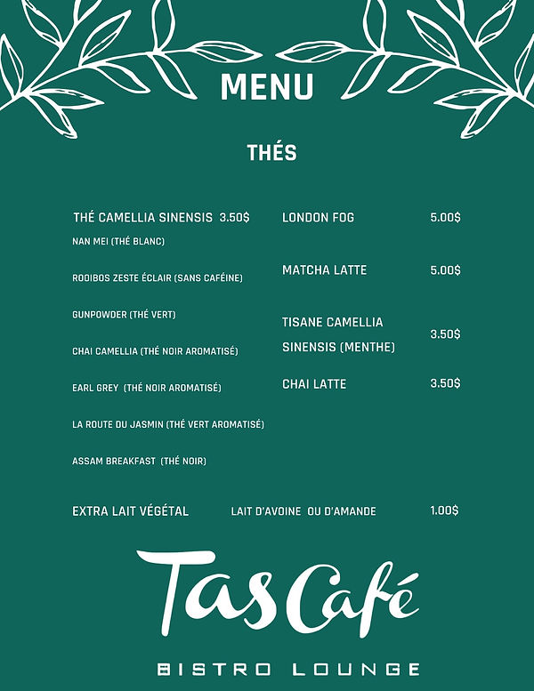 Menu | Tas Café
