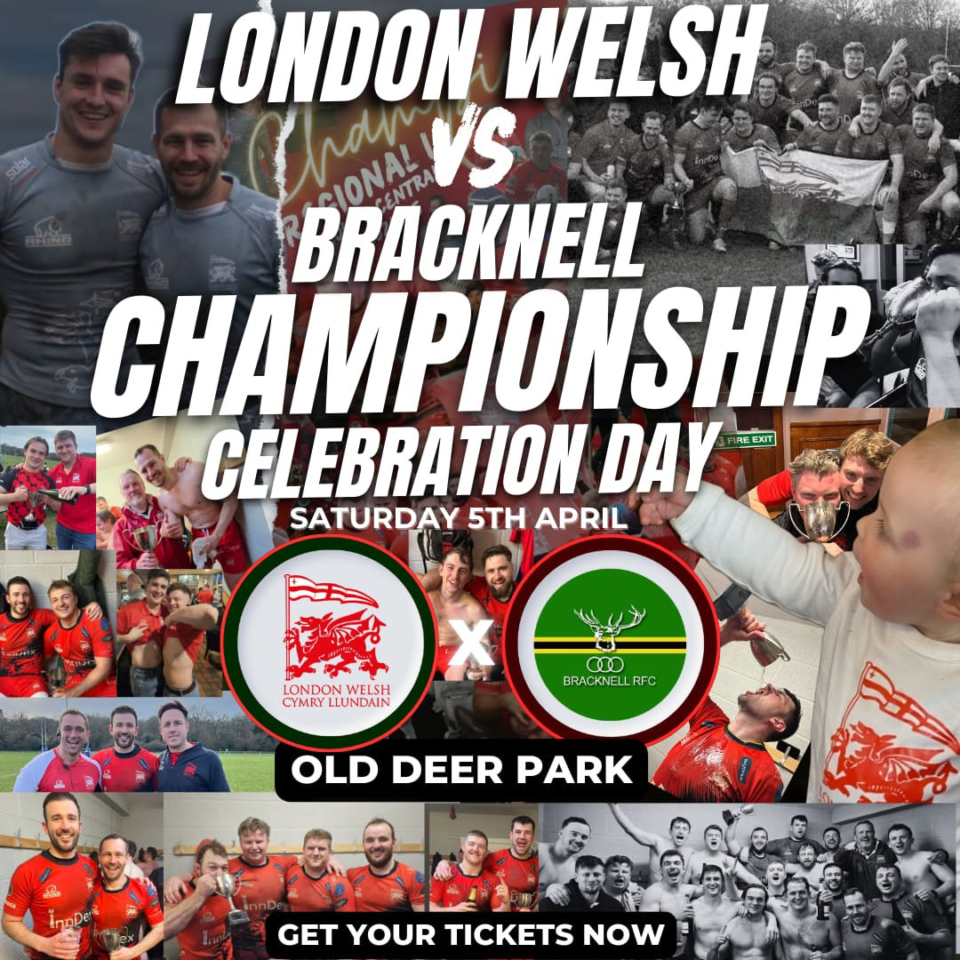 SAVE THE DATE AND BRING ON THE HWYL ON 5th APRIL | London Welsh Rugby F