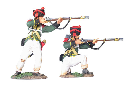 COKM-0940 - Nassau 2nd Light Infantry Regiment Carabiniers Firing Line ...