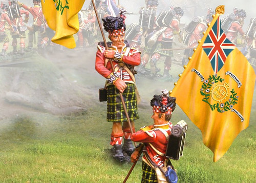CS00431 - 92nd Highlanders Regimental Colors | crowntoysoldiers