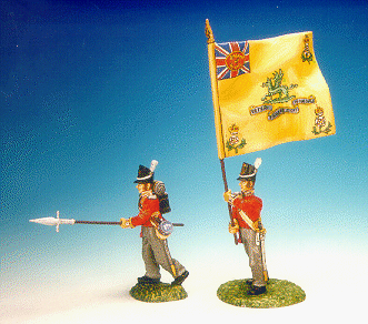COKM-0914 - British 3rd Regt of Foot (Buffs), Regimental Colour and NCO ...