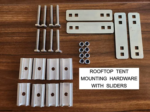 Roofnest Tent Mounting Bracket set with Sliders(Retail) | Easy Camping Maui