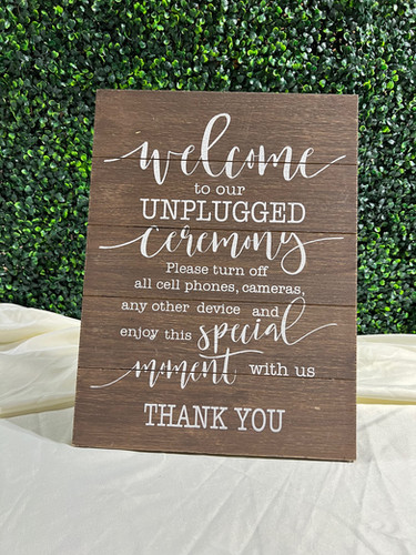 Sign #11---Welcome Unplug Sign | Sunflower Wedding Re