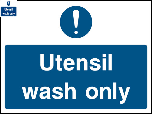 Utensil Wash Only Sign | Signland
