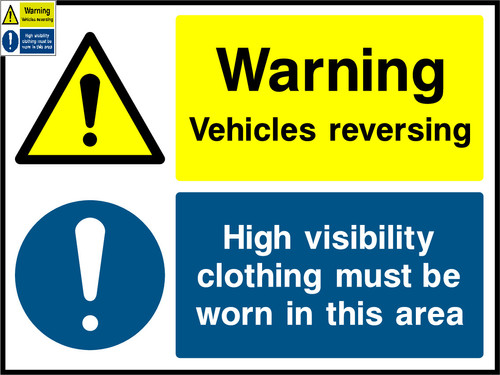 Warning Vehicles Reversing Sign | Signland
