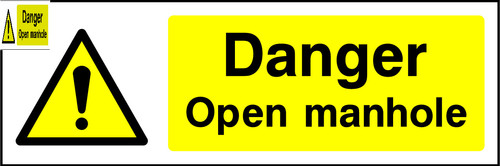 Danger Open Manhole Sign | Signland