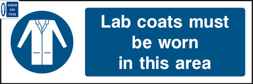 Lab Coats Must Be Worn In This Area Sign | Signland