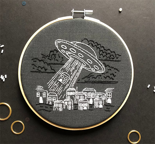Alien Embroidery Designs