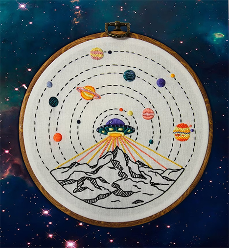 Alien Embroidery Designs