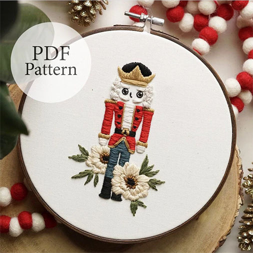 Nutcracker Hand Embroidery Designs