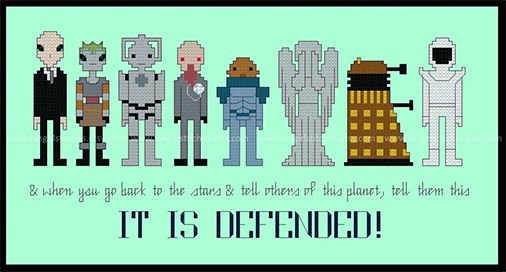 Sci Fi Alien Cross Stitch Patterns