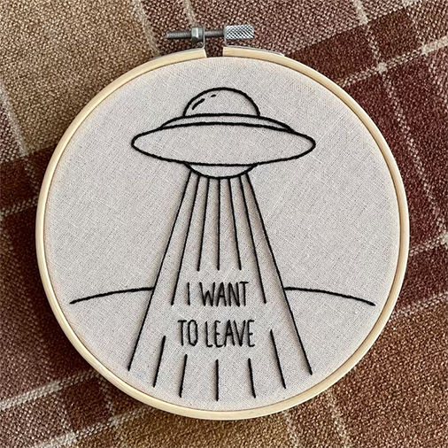 Alien Embroidery Designs