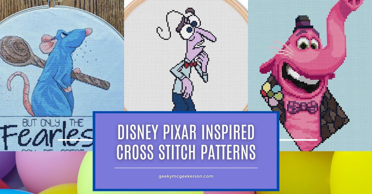 Disney Pixar Inspired Cross Stitch Patterns