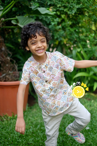 Mandarin Swing - Seashell | Neemboo Kids Clothing