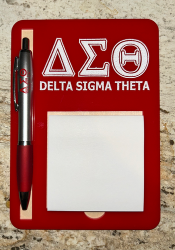 Delta Sigma Theta Sticky Note Holder | mydivaboutique