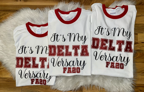 It’s My Deltaversary Ringer Tee | mydivaboutique