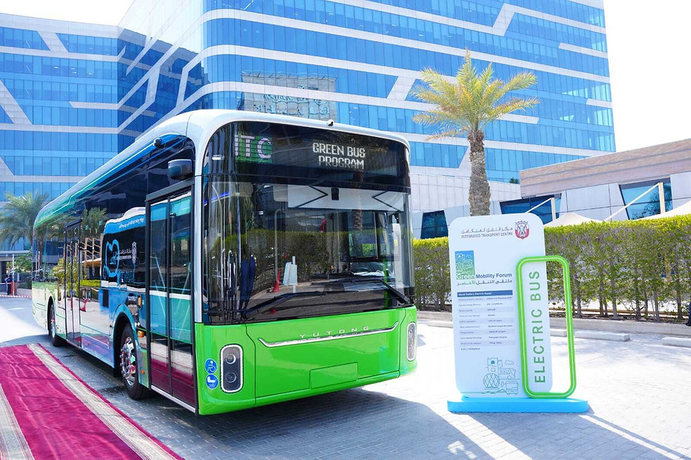 Al Khoory firm delivers green buses to Abu Dhabi ITC