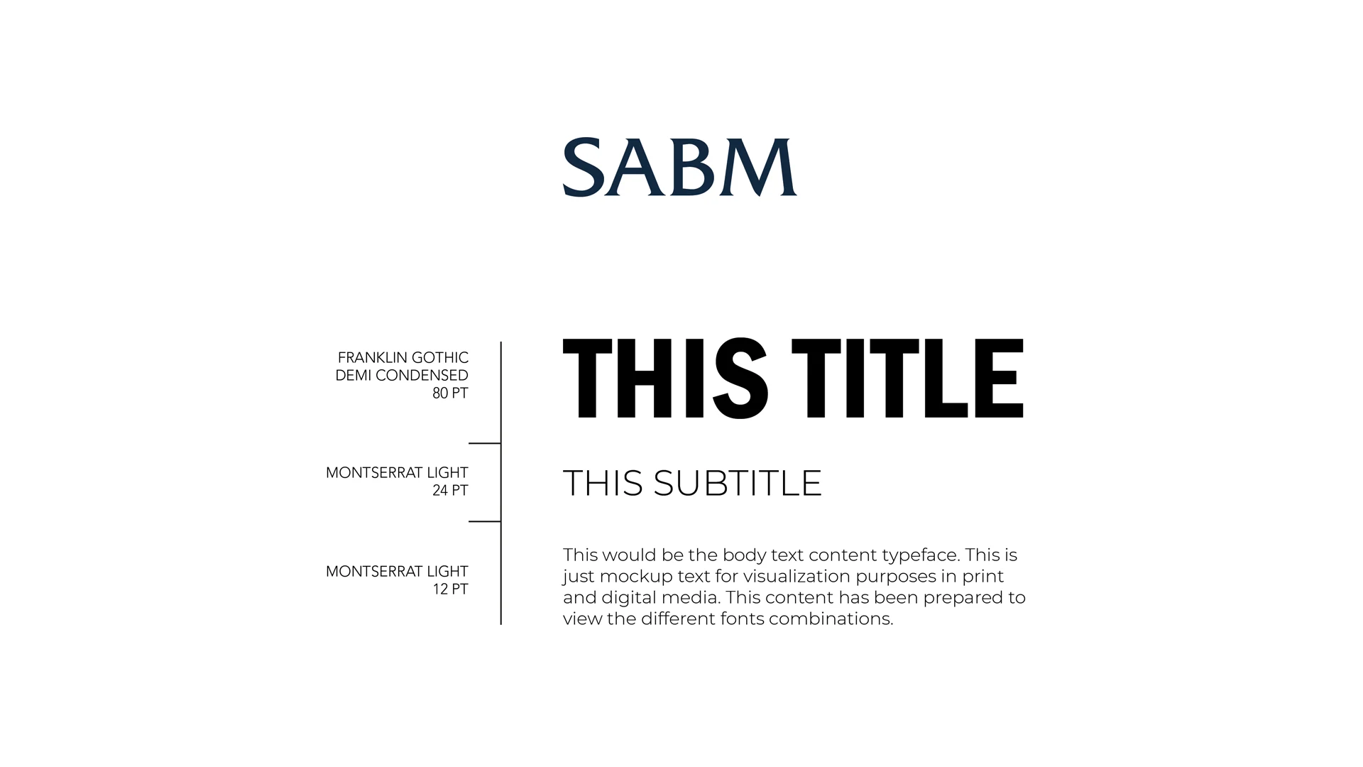Brand Style Guide & Graphic Design | SABM | Helicoid Studio