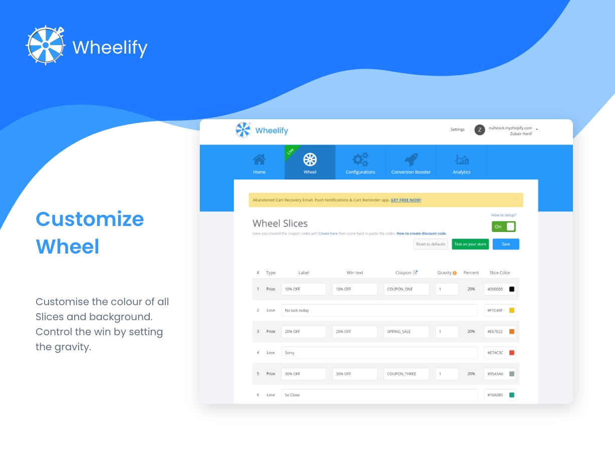 Wheelify - Discount Spin Wheel | Wix App Market | Wix.com