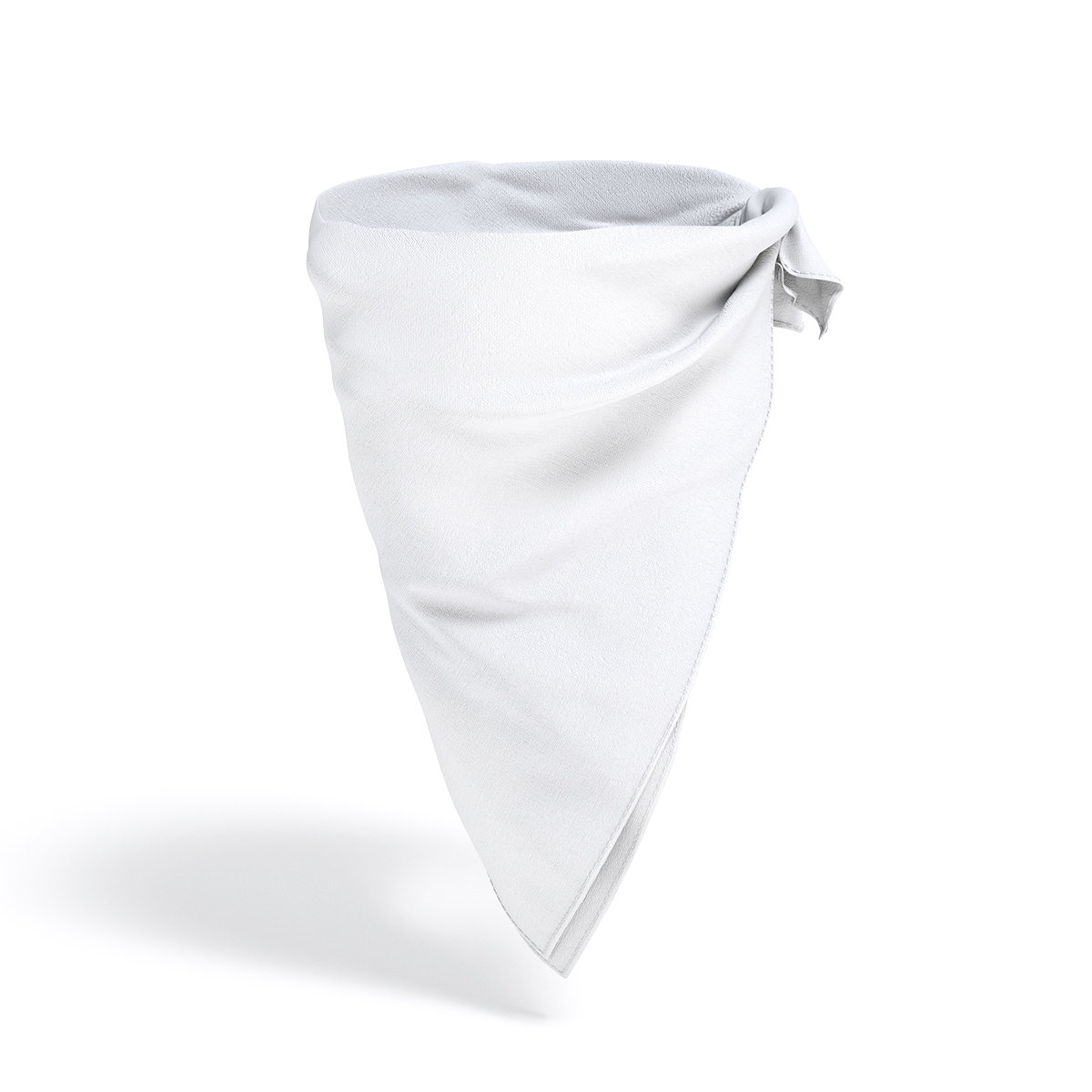 White Face Wrap Bandana - protection neck fabric kerchief 3D Model