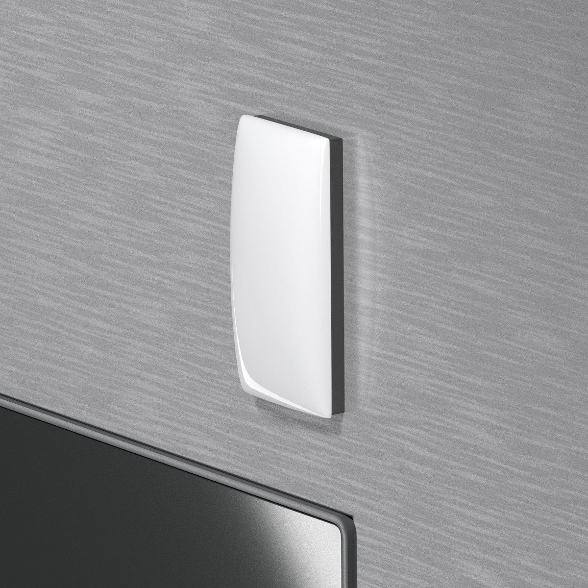 White Rectangle Fridge Magnet - vertical rectangular magnetic souvenir ...