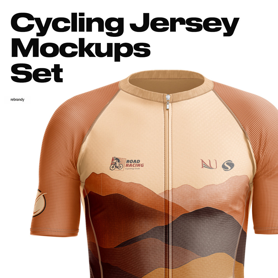 Cycling Jersey Mockups Set - Mock Up by rebrandy for Photoshop ...