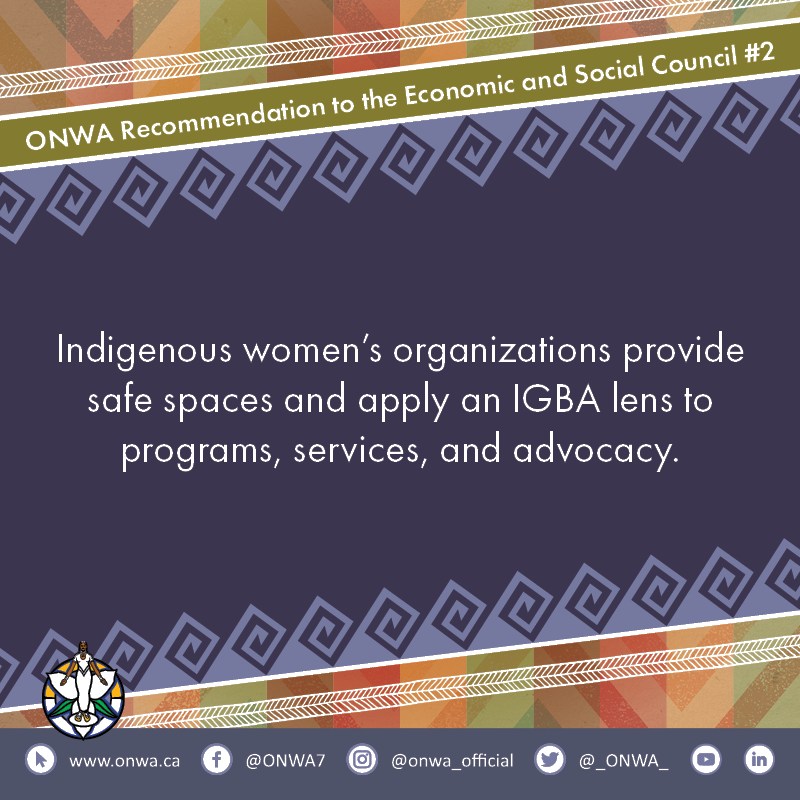ONWA at 2023 UN Permanent Forum on Indigenous Issues