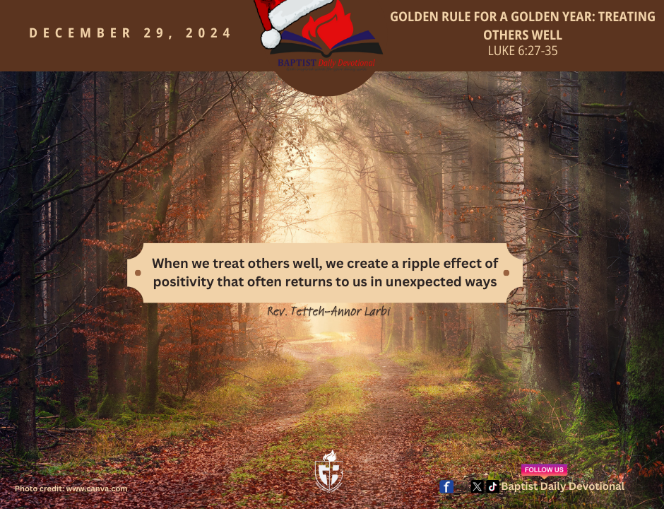 Golden Rule for a Golden Year: Treating Others Well