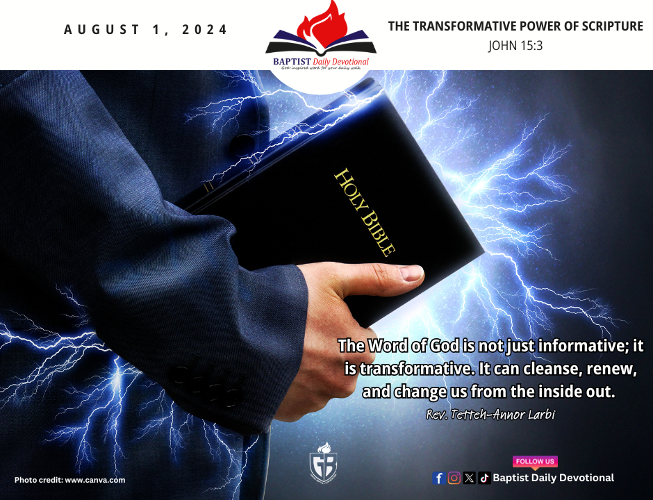 The Transformative Power Of Scripture