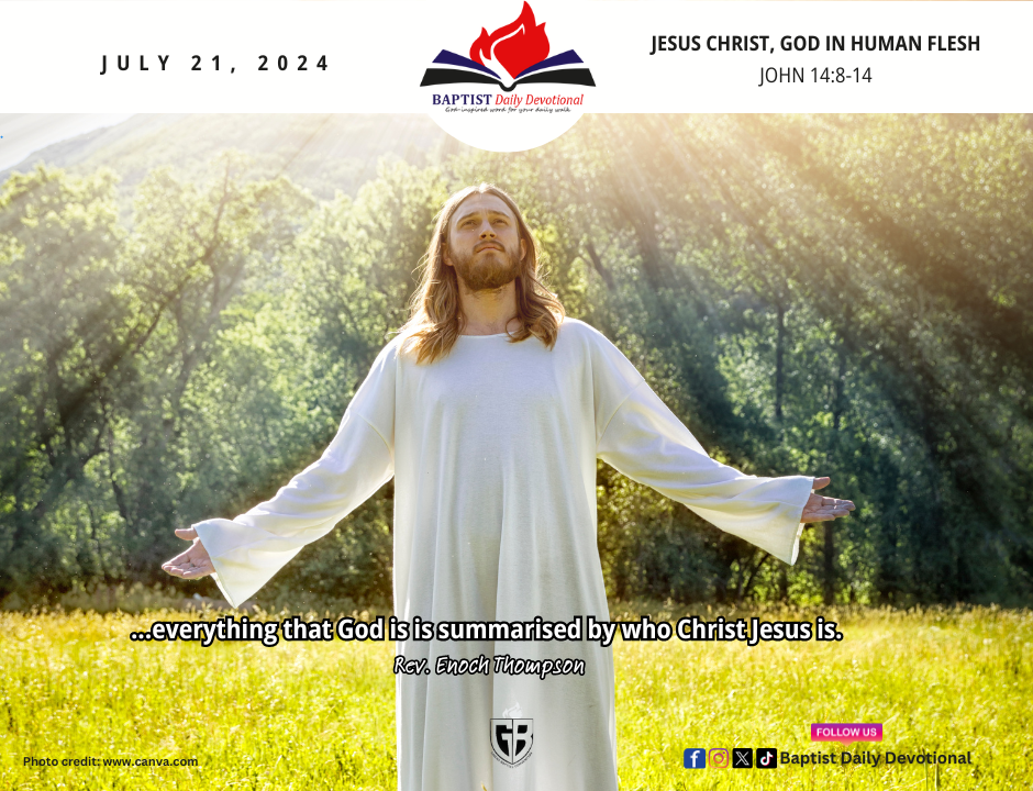 Jesus Christ, God in Human Flesh