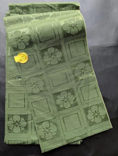 Dark Forest Green Hanhaba Obi | Ohio Kimono