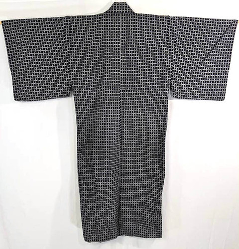 Grey & Navy Blue Yukata | Ohio Kimono