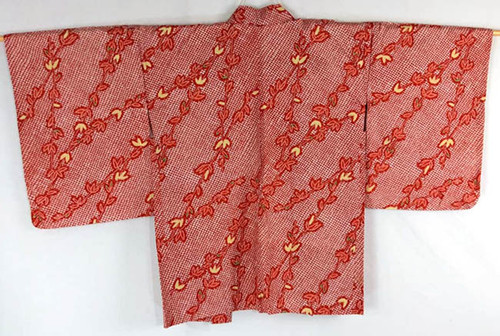 Bold Red & Soft Yellow Haori | Ohio Kimono