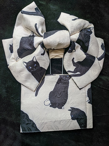 Black & White Obi | Ohio Kimono