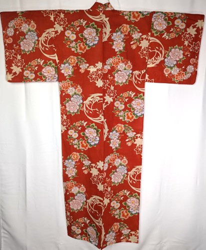 Bold Red & Cream Yukata | Ohio Kimono