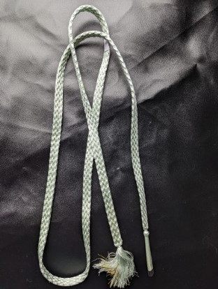 Ice Blue & Gold Obijime | Ohio Kimono